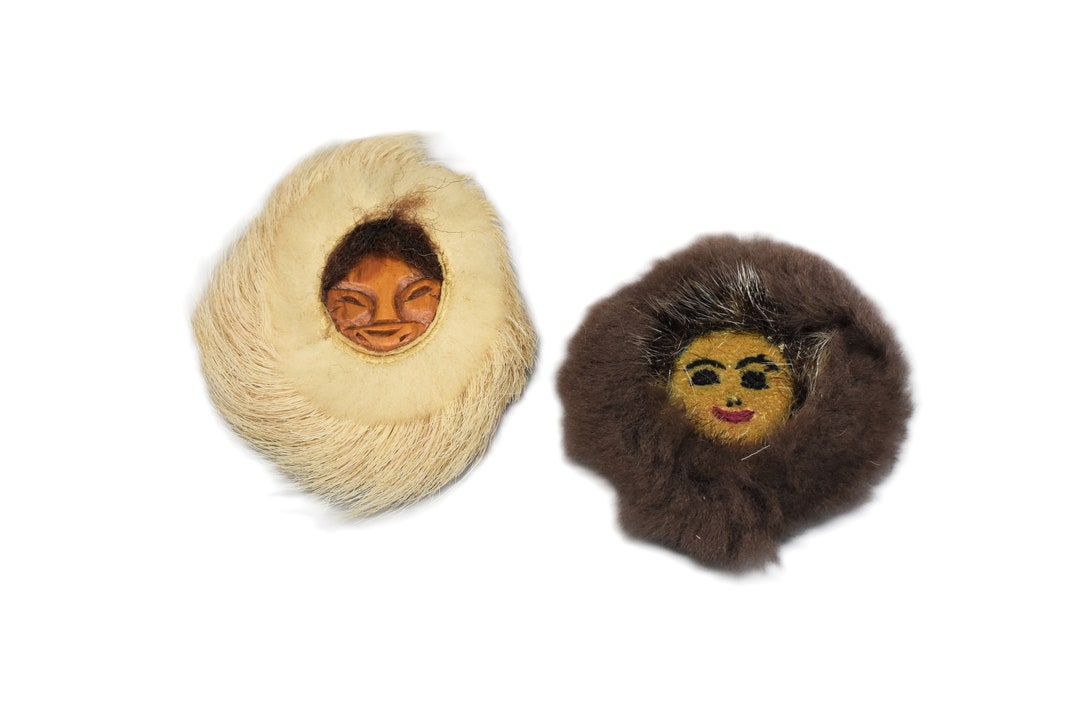 Alaskan Cottonwood Inuit Eskimo Mask Hanging and Handmade Lapel Pin - Etsy