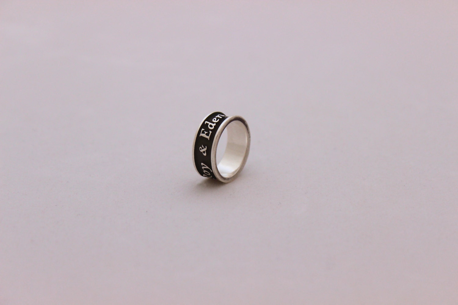 Personalized Silver Ring Engraved Silver Ring Custom Made - Etsy UK