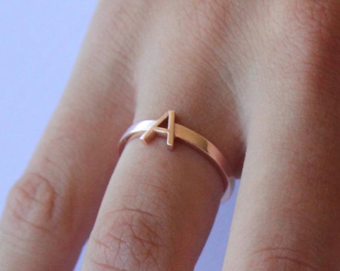 Custom Gold Ring, Engraved Gold Ring, Personalized Gold Ring, Gold ...