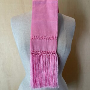 Mexican Rebozo Chalina Small Pink Rosa Rosita Pequeña Seda Silk Texture ...
