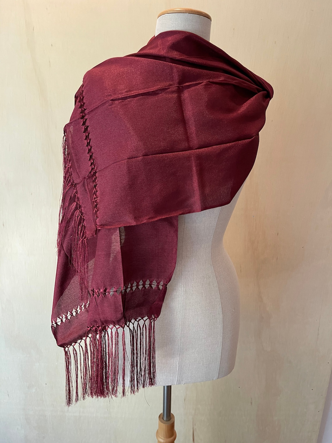 Mexican Rebozo Chalina Small Burgundy Red Wine Guinda Marrón - Etsy