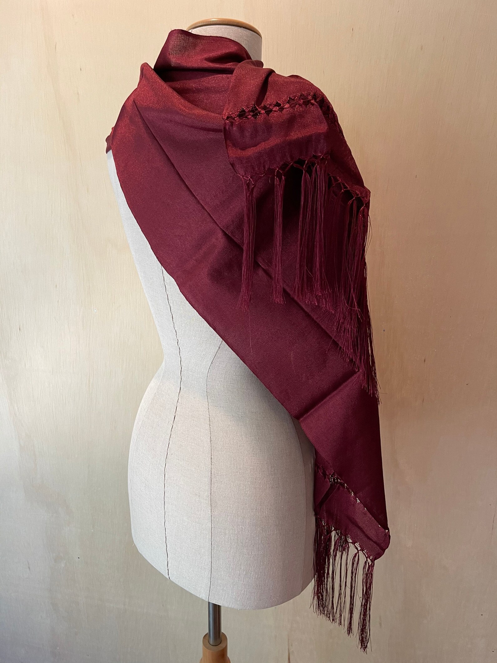 Mexican Rebozo Chalina Small Burgundy Red Wine Guinda Marrón - Etsy