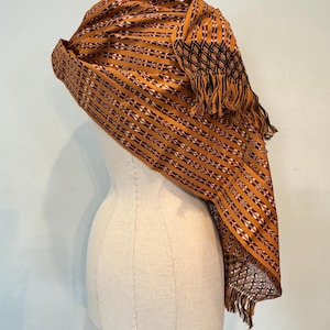 Mexican Rebozo Tenancingo Mexico Chalina Raton Small Mustard Yellow ...