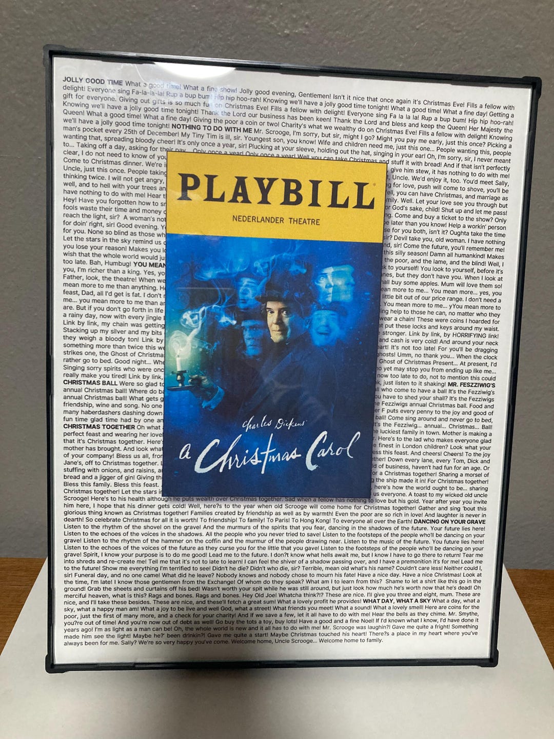 A Christmas Carol Playbill/lyric Poster - Etsy