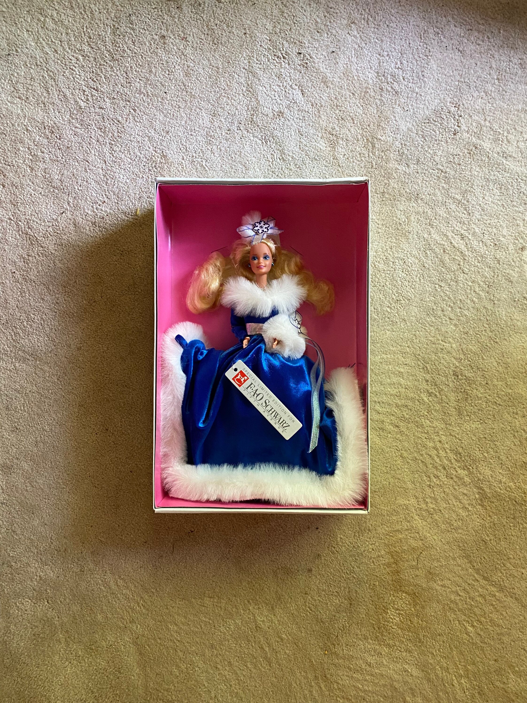 1990 FAO Schwarz Winter Fantasy Barbie Doll Mattel Limited Edition - Etsy