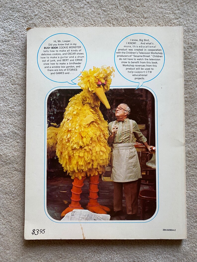 1975 Sesame Street BIG BIRD Busy Book - Etsy