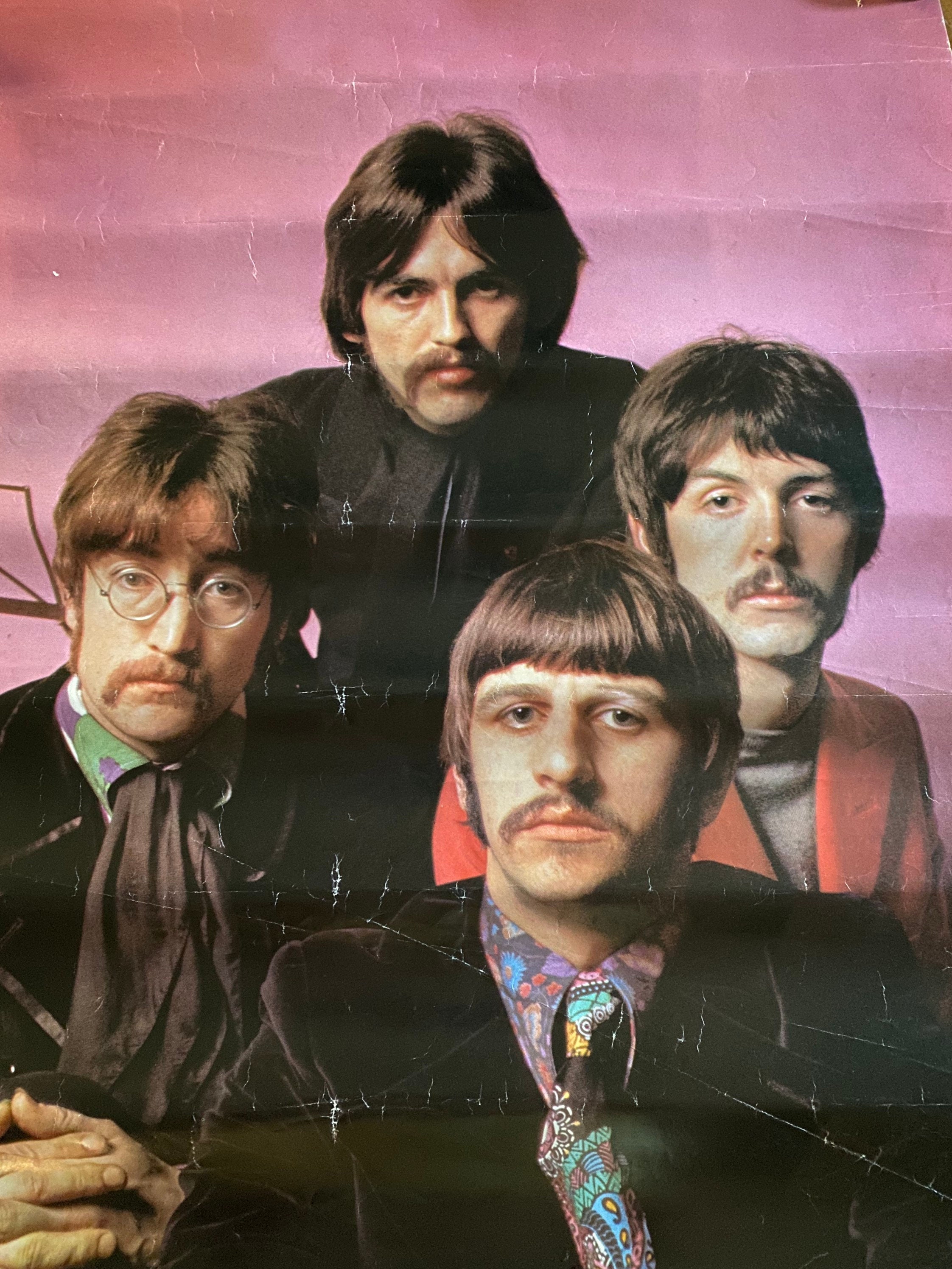 Vintage 1980's Beatles Poster Strawberry Fields Era Italy - Etsy