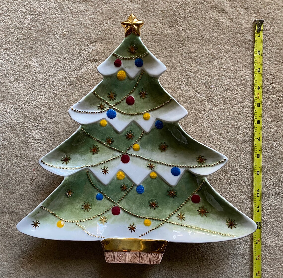 Shiny Brite by Christopher Radko Tree Platter - Etsy