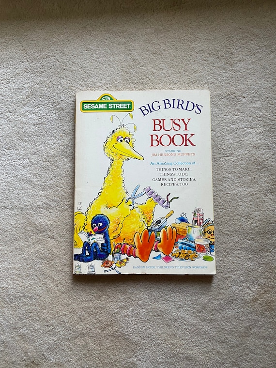 1975 Sesame Street BIG BIRD Busy Book - Etsy