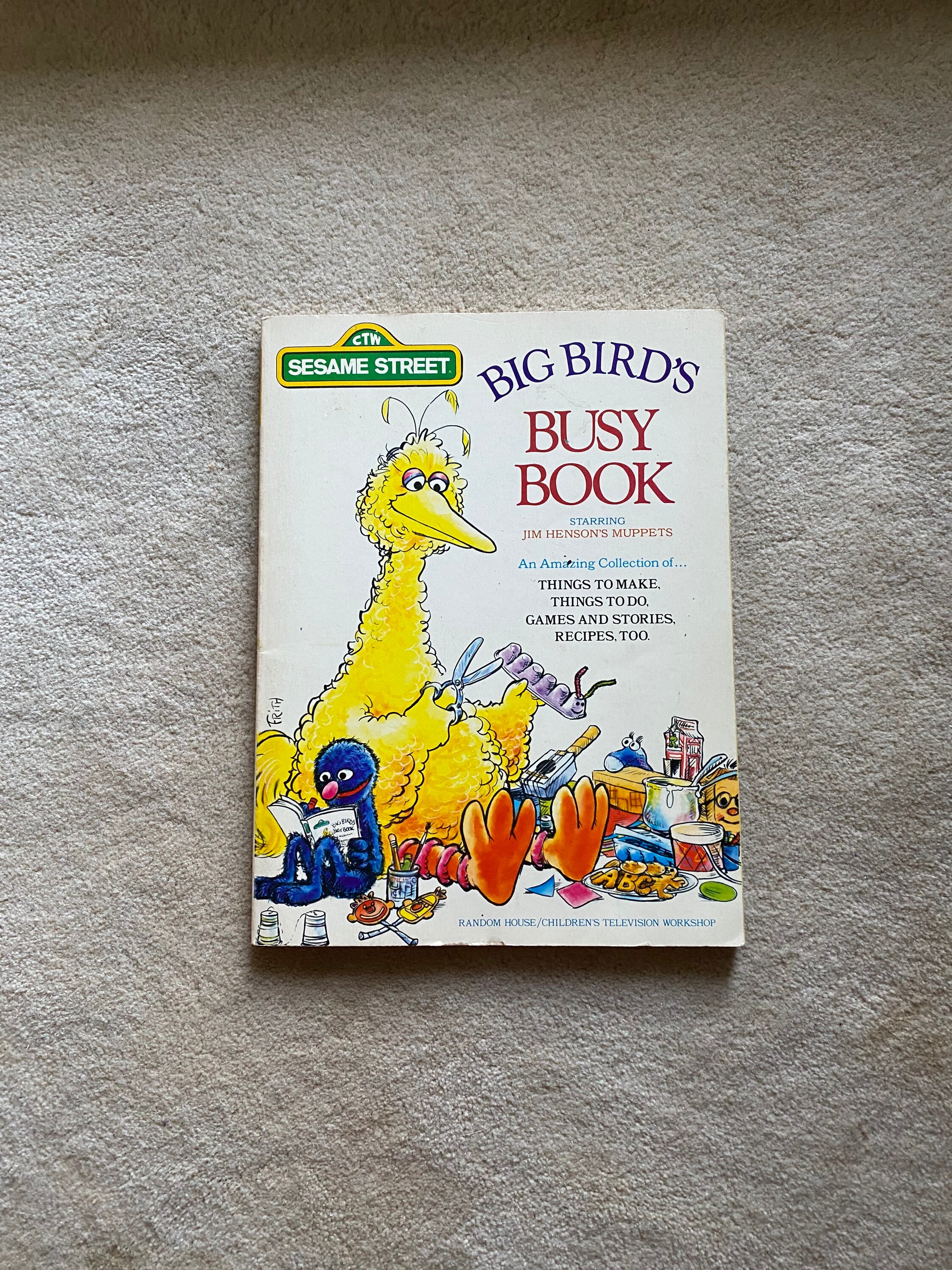 1975 Sesame Street BIG BIRD Busy Book - Etsy