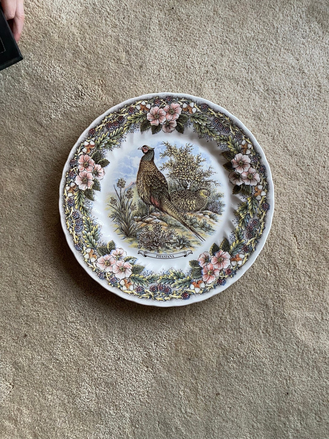 Dinner Plate Pheasants Multicolor made in England by CHURCHILL - Etsy