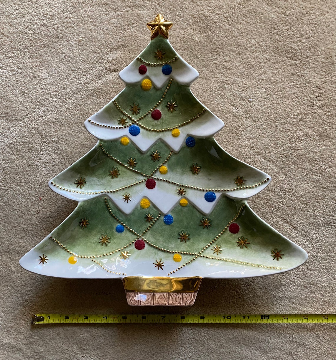 Shiny Brite by Christopher Radko Tree Platter - Etsy