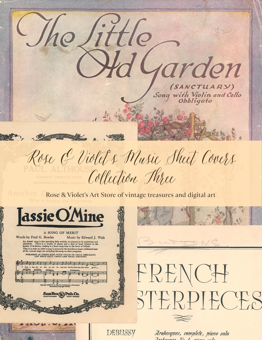 Music Sheet Covers Collection 3, Still More Beautiful Antique Music ...
