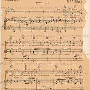 Tattered Music Sheet Collection 2, MORE Antique Music Papers, Digital ...