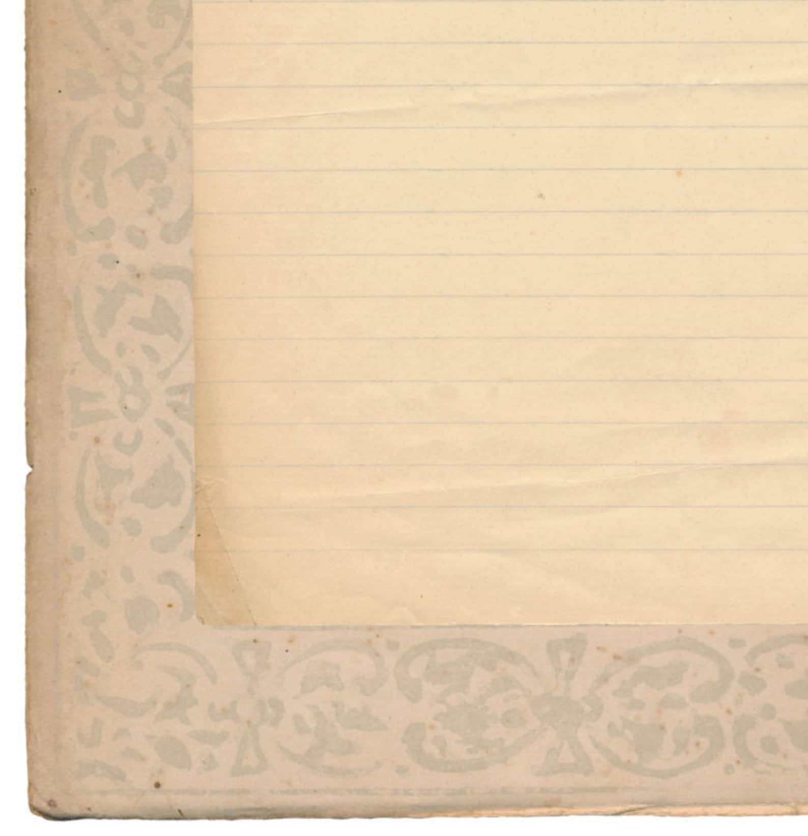 Vintage Writing Paper: Digital Paper Vintage Inspired - Etsy