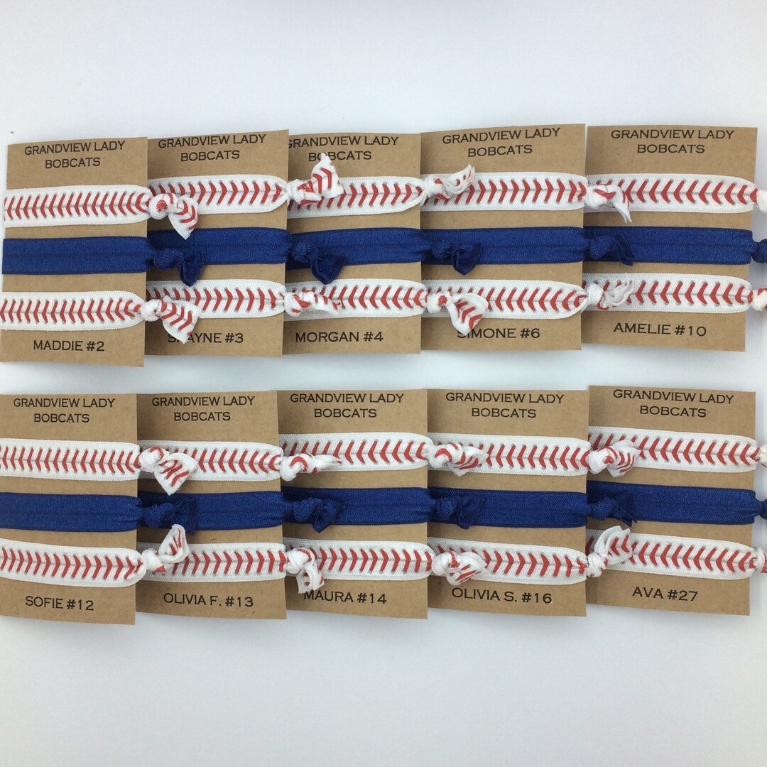 Baseball Hair Ties, Team Gift - Etsy