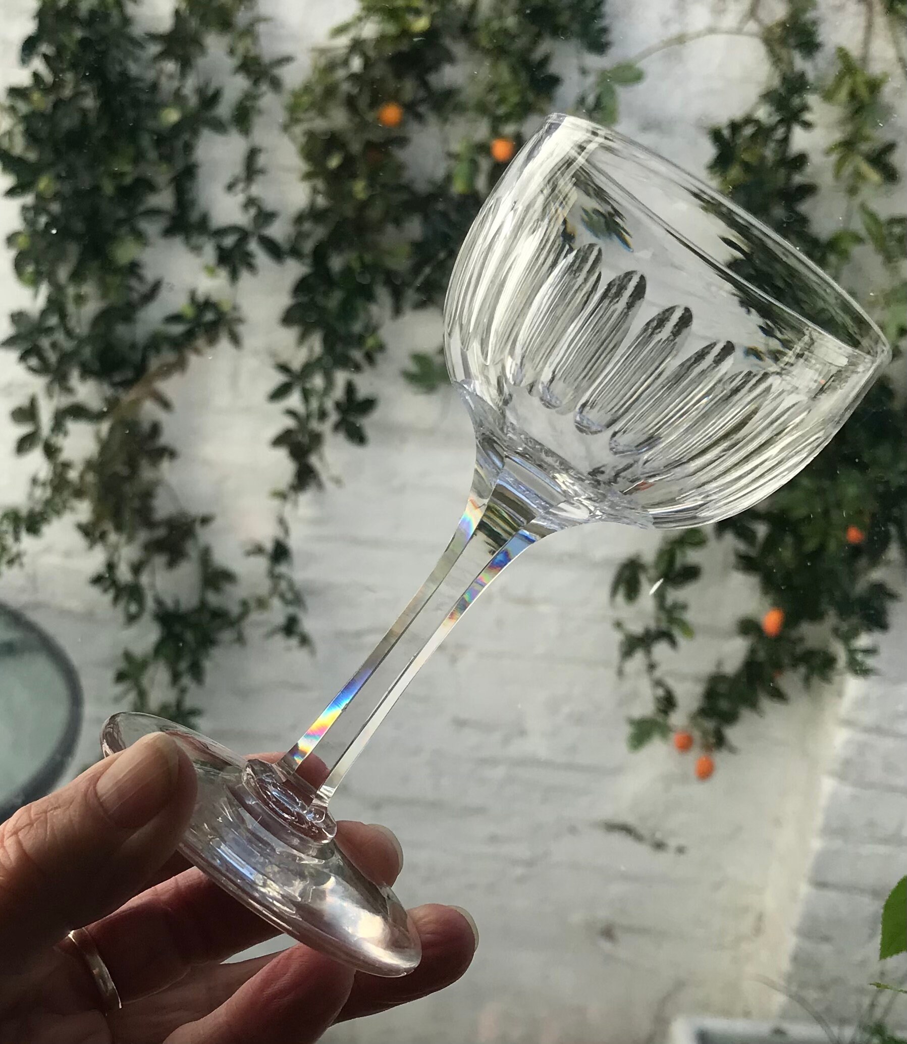 Antique 19thc Georgian Victorian 24 Printy & Hexagonal Cut Stem Wine ...