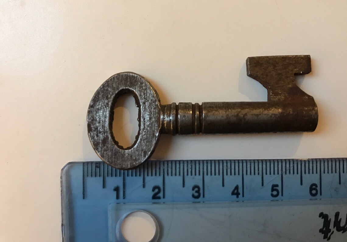 Antique 19thc Victorian Iron Barrel Key - Etsy