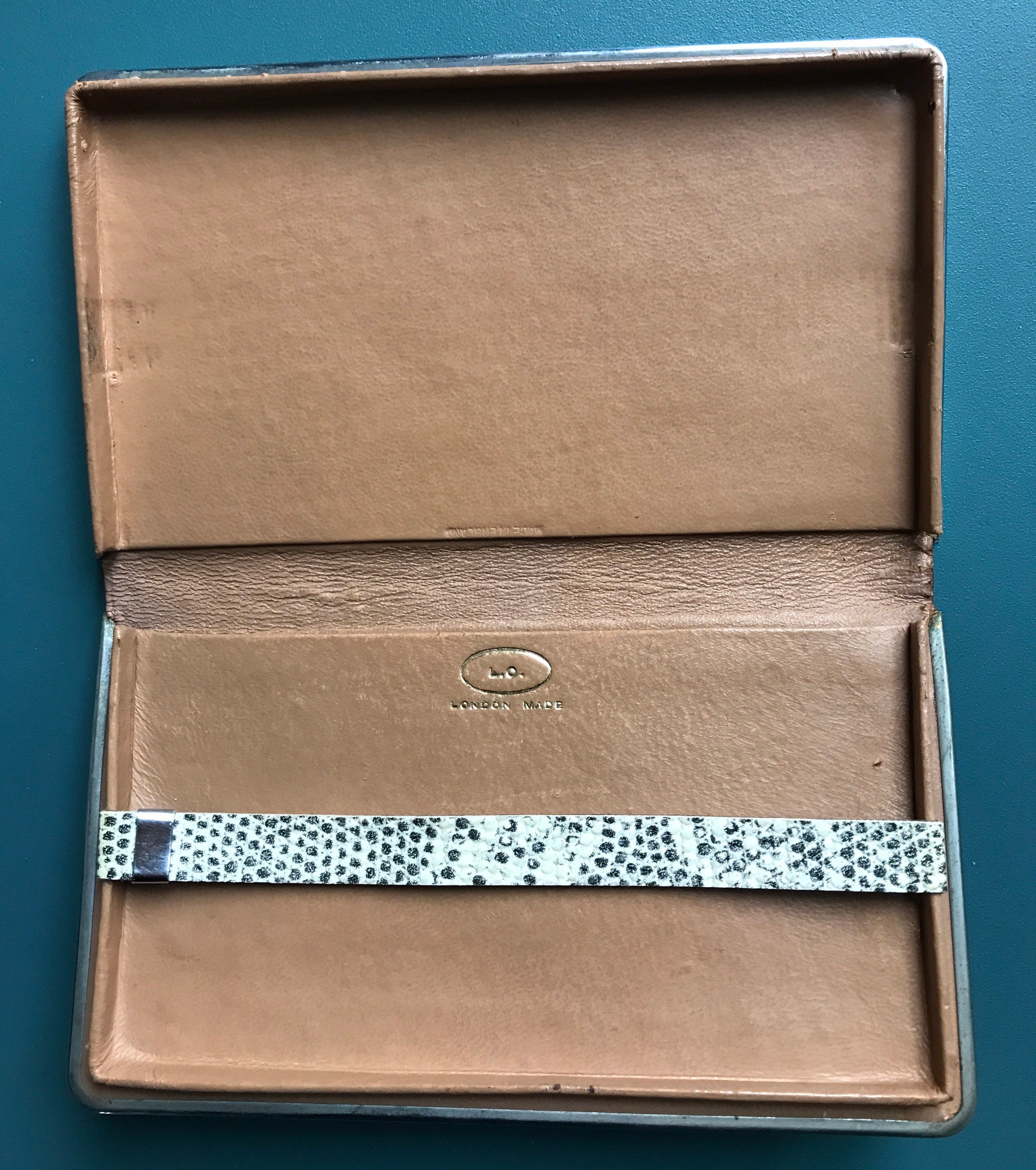 Vintage 1950s Orlik Bond Street London Faux Snakeskin & Leather ...
