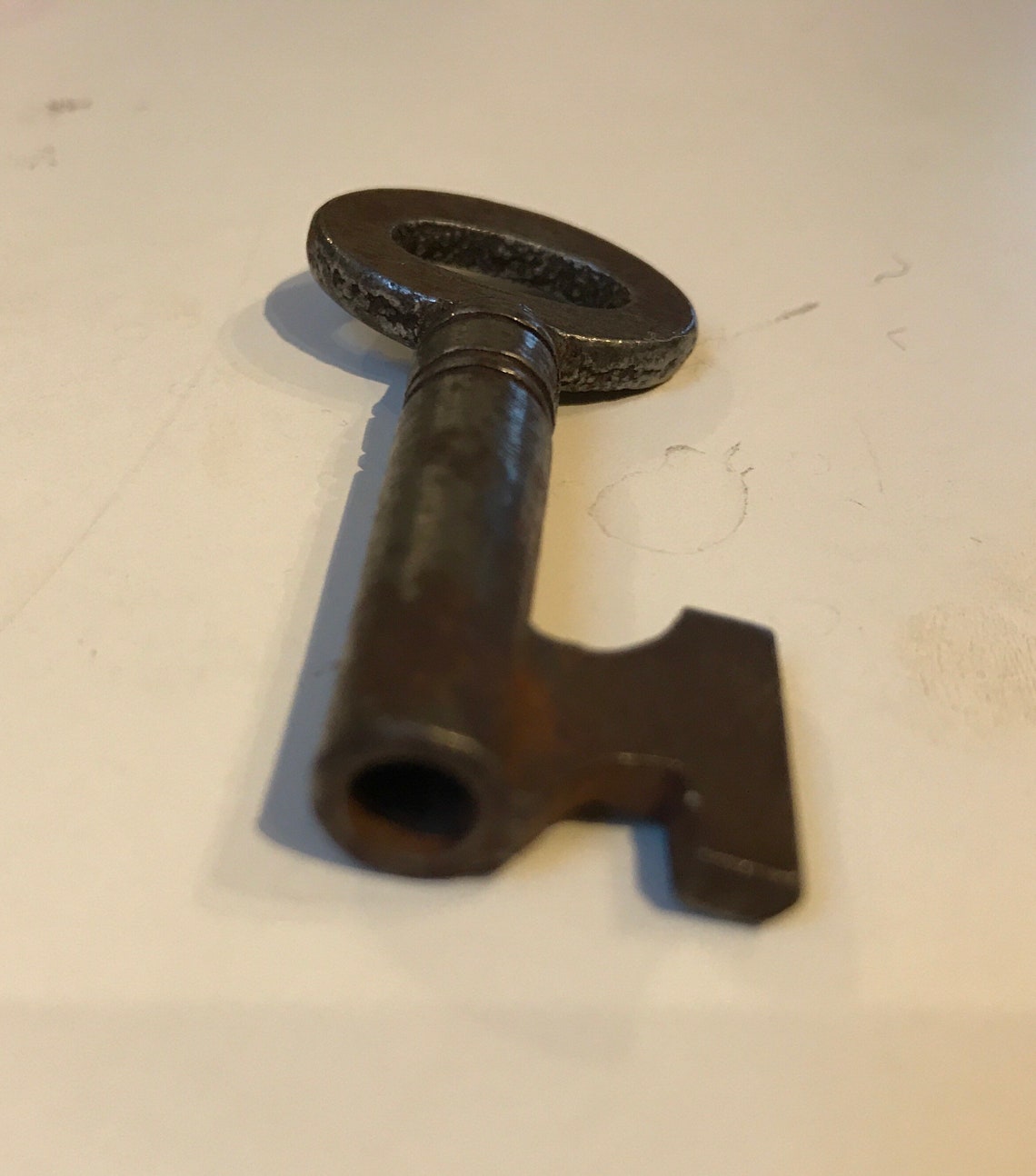 Antique 19thc Victorian Iron Barrel Key - Etsy