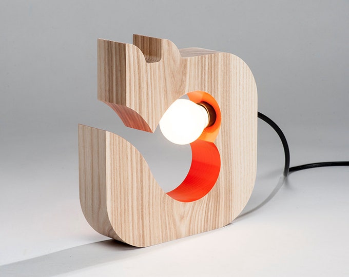 Fox Table Lamp. Unique Home Lighting. Wooden Lamp. Bedside - Etsy