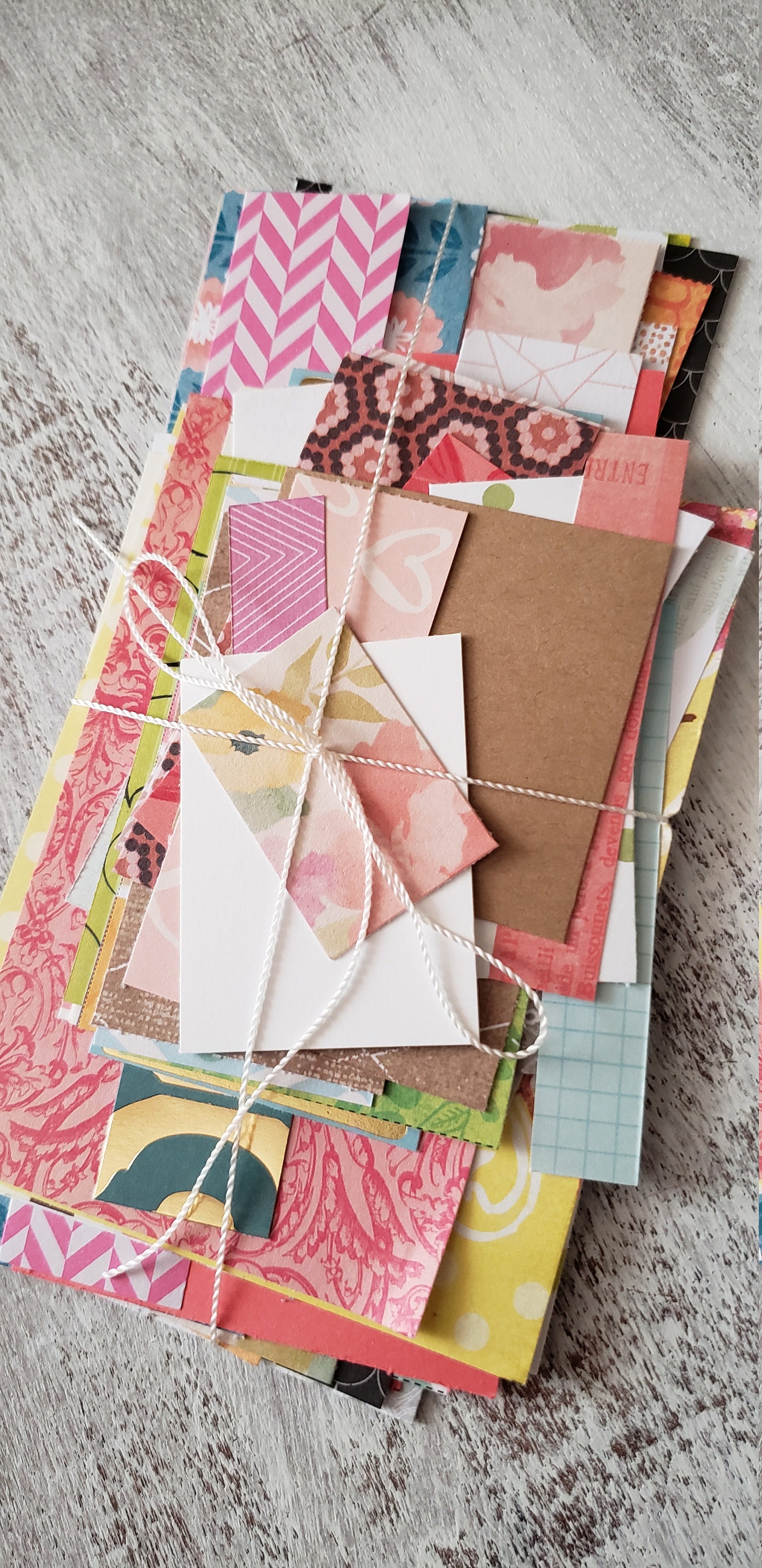 Assorted Scrapbook Paper Assorted Paper Scraps Scrapbook - Etsy