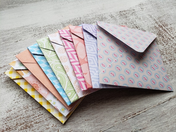 Assorted 3x3 Envelopes Random Envelopes Mini Envelopes | Etsy UK