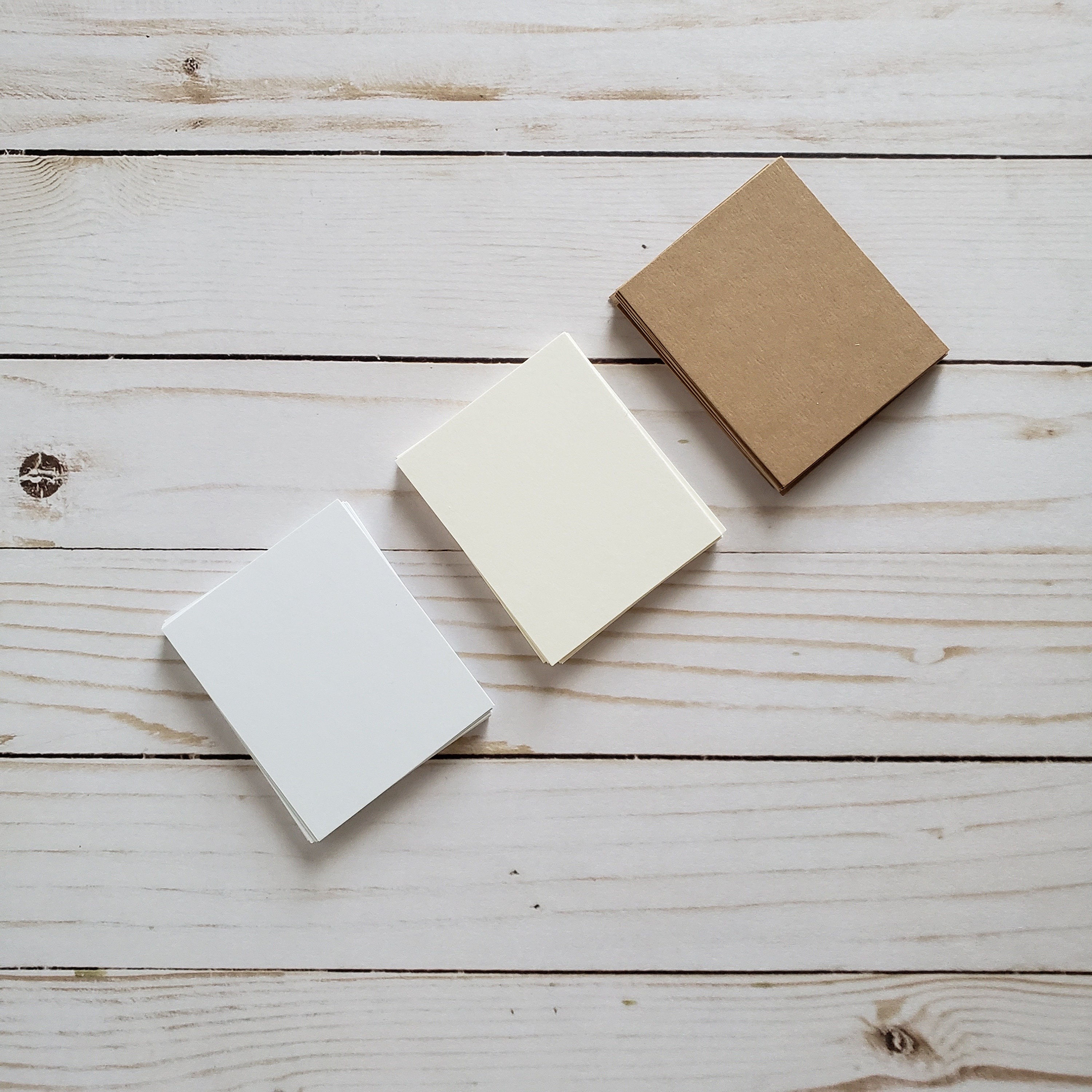 Blank Note Cards White Cards Ivory Cards Kraft Cards - Etsy