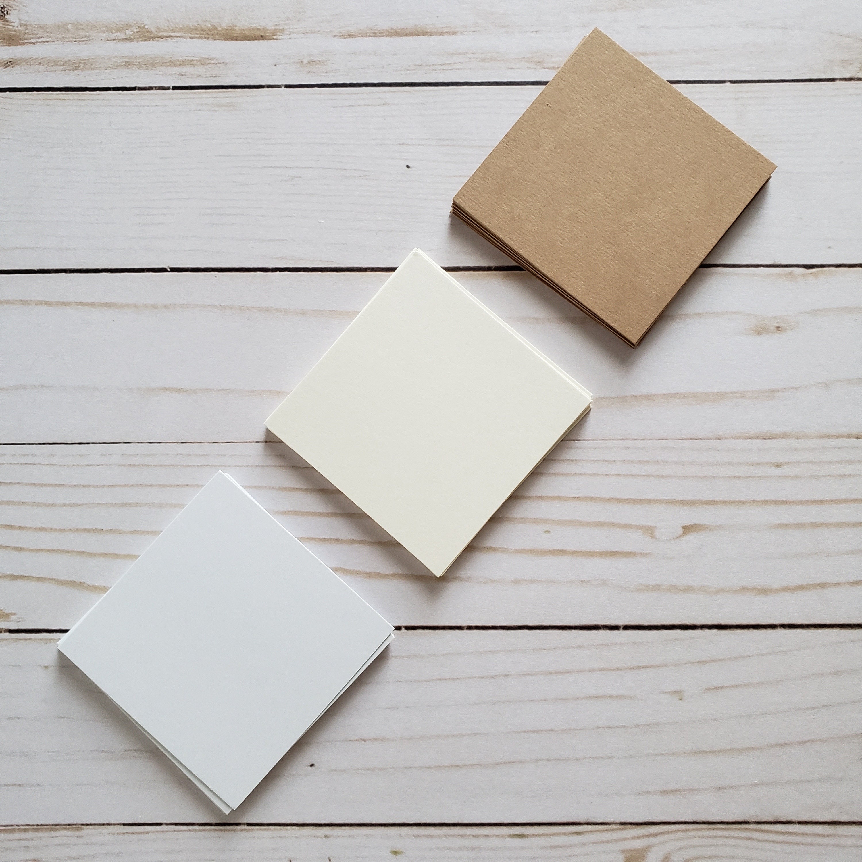 3x3 Blank Square Cards - Blank Note Cards - Blank Business Cards ...