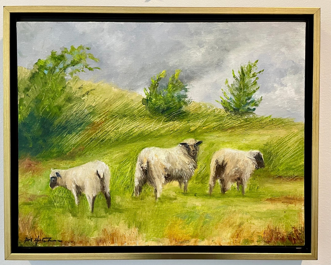The Good Shephard/ Sheep Paintings/ Sheep Oil Paintings/ Wall Art ...