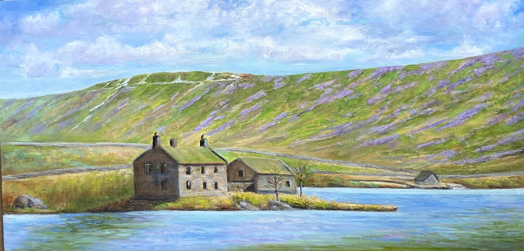 The House of Grimwith/ Lake Paintings/ United Kingdom/ Yorkshire/ Lake ...
