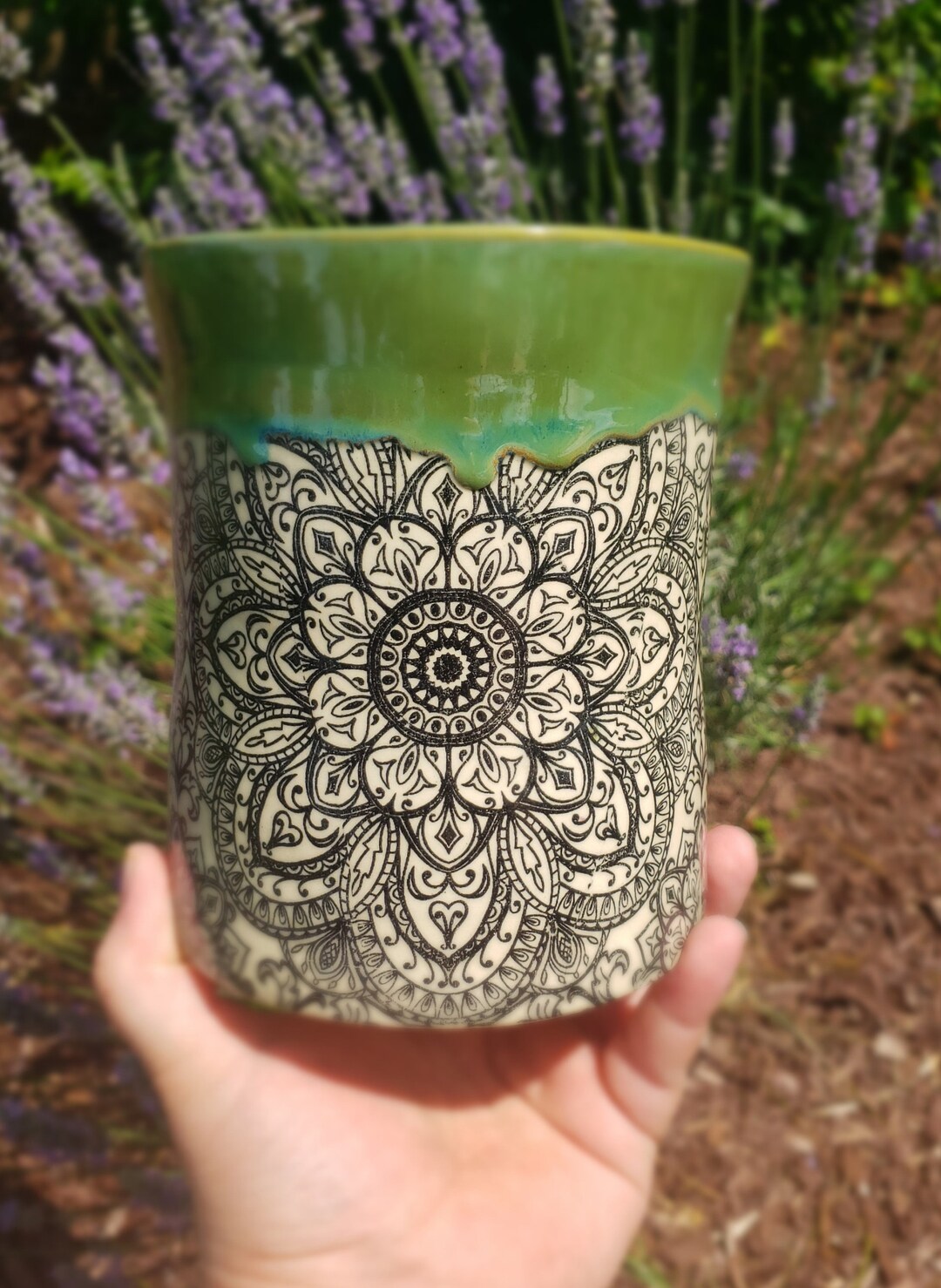 Mandala Vase - Etsy