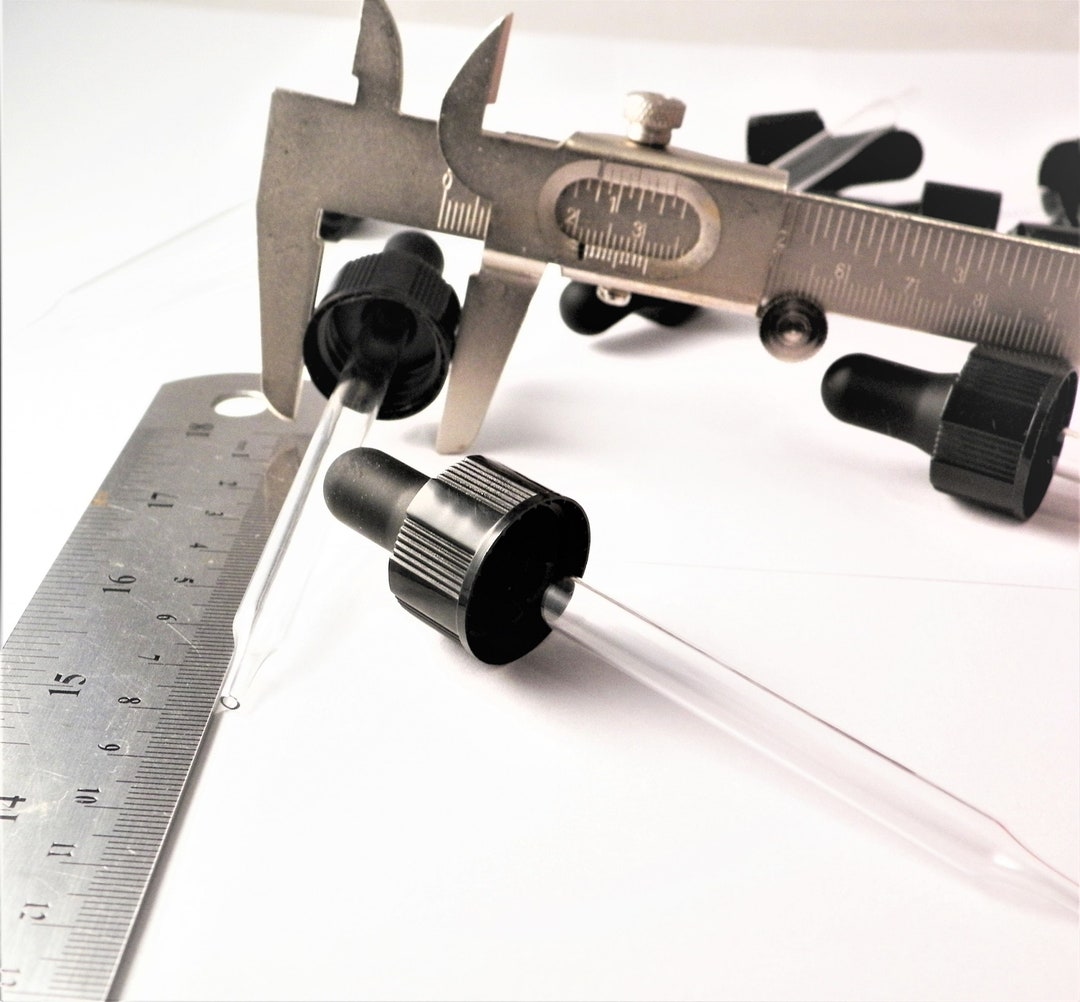 GLASS DROPPER Tops- Choose Size / Quantity for Tincture / Boston Round ...
