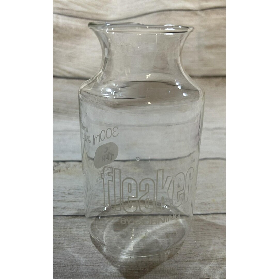 Corning Fleaker Beaker 300 ML Clear Glass Lab Apothecary No 5900 USA ...