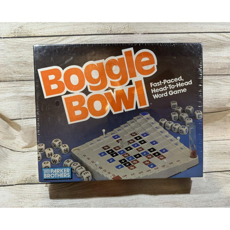 Vtg 80's Parker Brothers Boggle Bowl Word Building Board Game New in ...