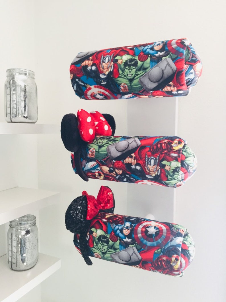 Wall Display/Triple Row-Marvel Print/Different Base Colors | Etsy