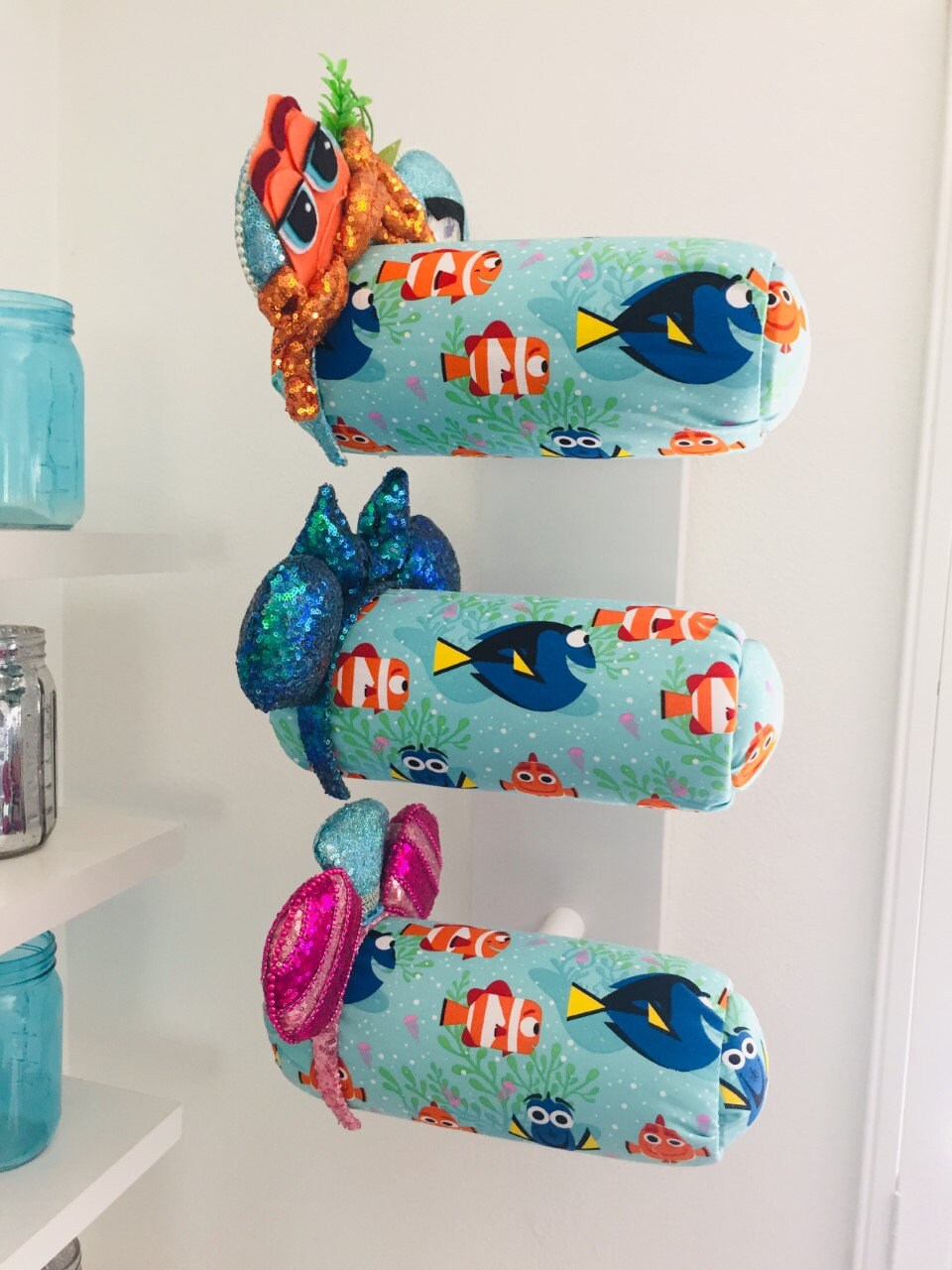 Wall Display/Triple Row-Nimo Print/Different Base Colors | Etsy