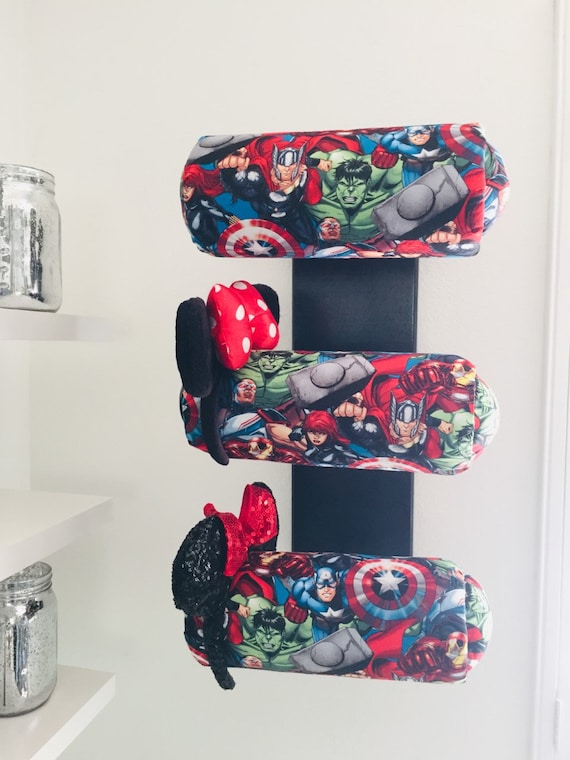 Wall Display/Triple Row-Marvel Print/Different Base Colors | Etsy