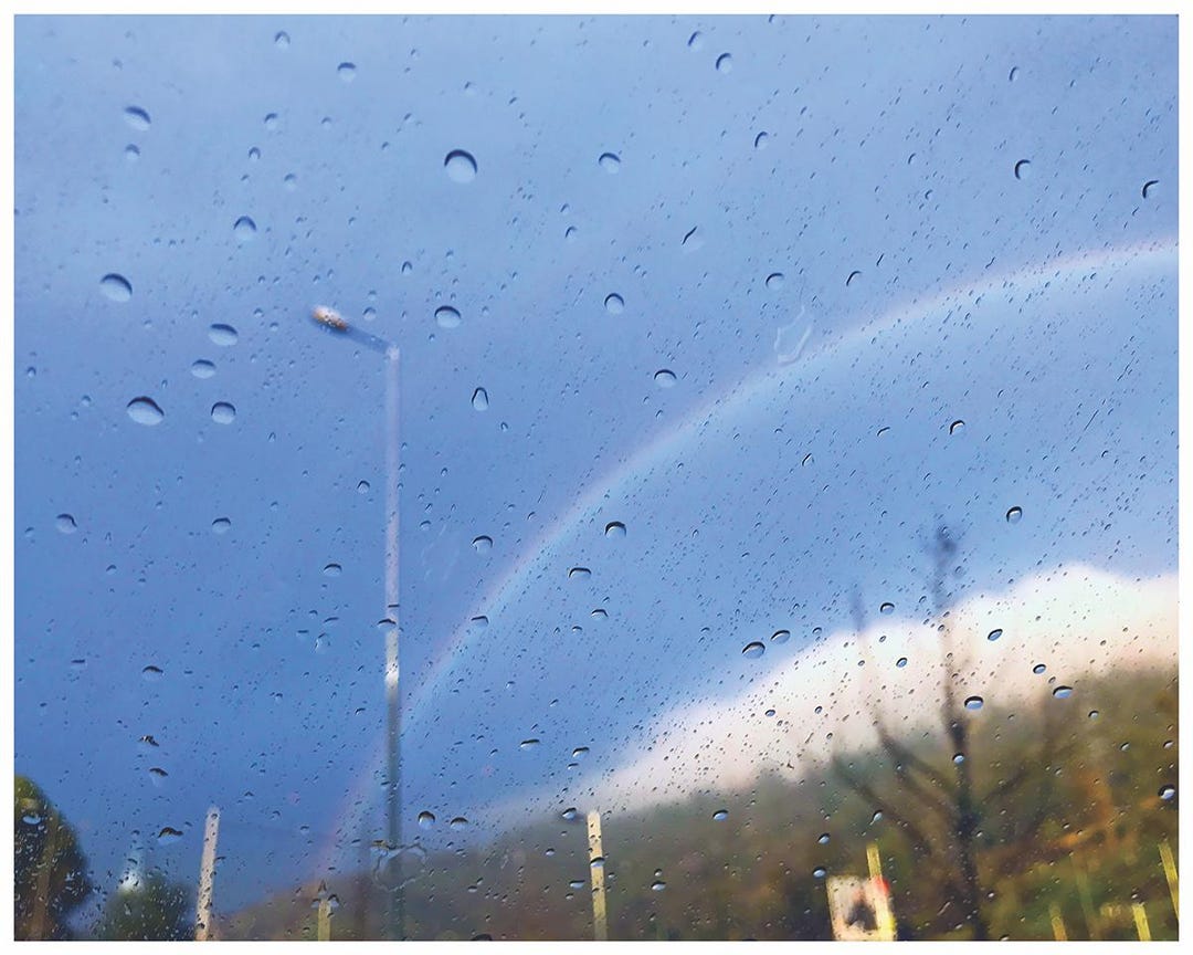 Printable Wall Art, Rainbow Windshield Photography, Digital Art Print ...