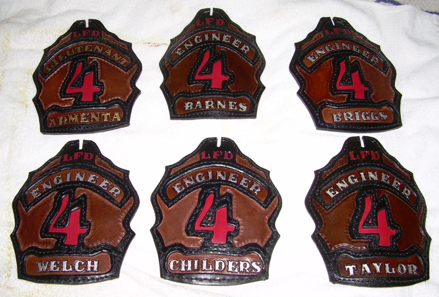 CUSTOM LEATHER Shield Front Patch Plaque Custom Made Leather | Etsy