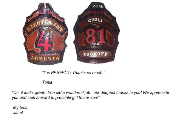 CUSTOM LEATHER Shield Front Patch Plaque Custom Made Leather - Etsy