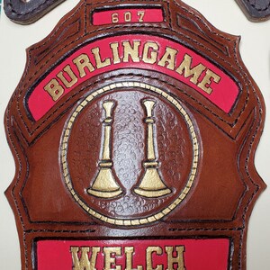 CUSTOM LEATHER Shield Front Patch Plaque Custom Made Leather - Etsy