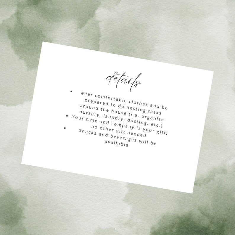 Nesting Party Invite, Nesting Shower Invitation, Baby Shower, Baby ...