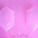 4pc Free Formed Rupee Gamer Jewels Faceted Gems Flexible Plastic Mold ...