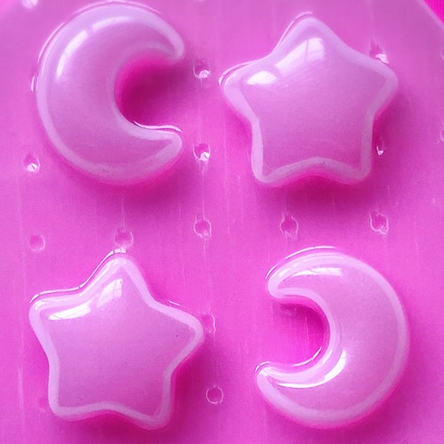 Decoden Crescent Moon Flexible Plastic Resin Chocolate Mold - Etsy