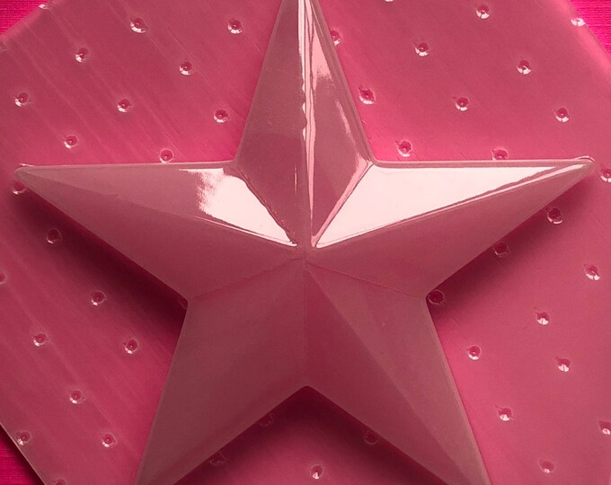Large Faceted Nautical Star Flexible Plastic Mold for Resin Crafts ...