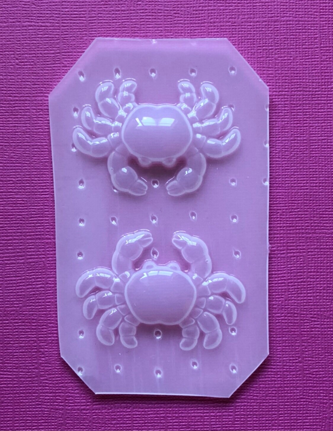 2pc Crab Sea Life Ocean Flexible Plastic Mold For Resin | Etsy