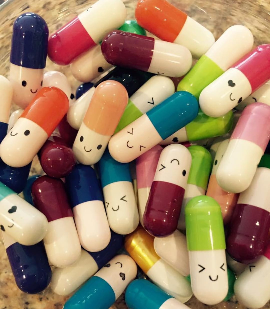 20pcs Kawaii Happy Pill Capsule Emotion Pills For Decoration Only Etsy