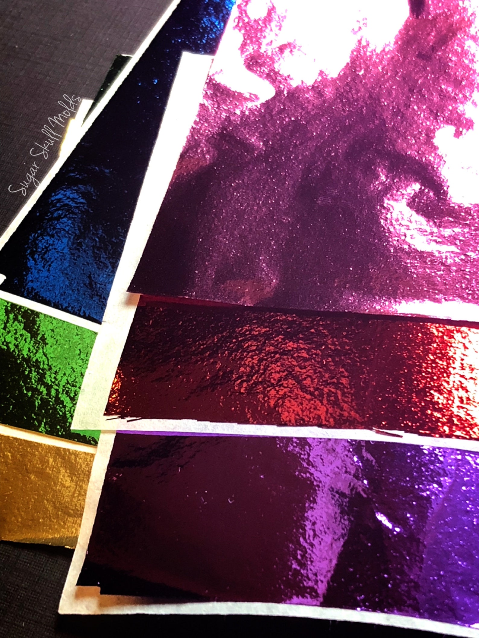 30 Sheets of Metal Foil Leaf Sheets Gold Red Blue Pink Purple - Etsy