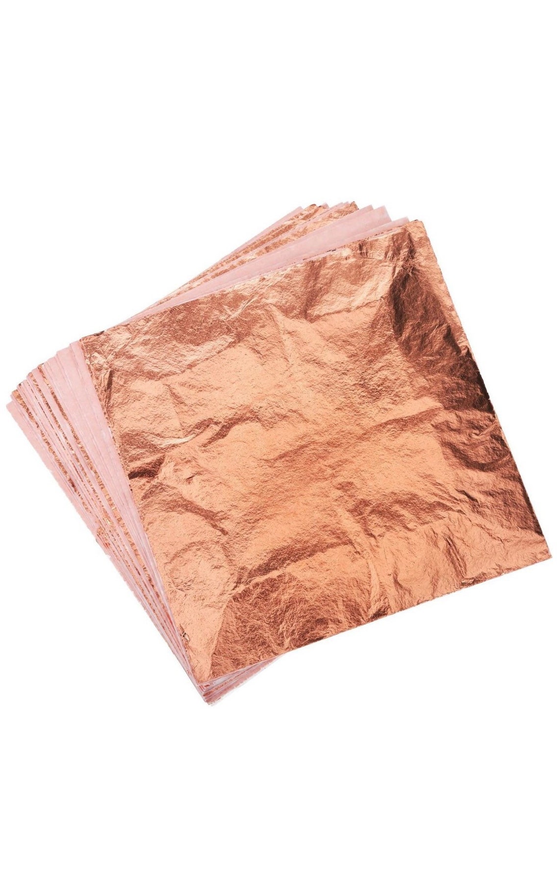 100 Sheets of Copper Metal Foil Leaf Sheets 14x14cm - Etsy